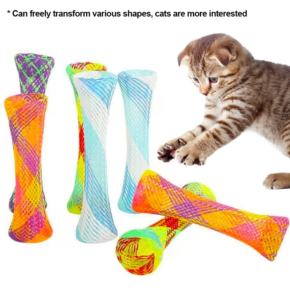 Colorful Cat Bouncing Play Set | Interactive Spring Toys – Cat Basics – CatBasics